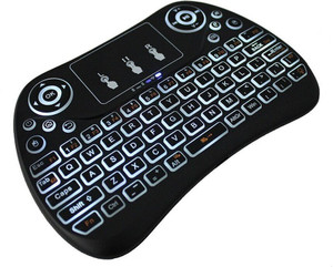 Etzin Mini Wireless keyboard mouse combo LED Backlit with 2.4GHZ ...