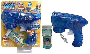 FunFlickers Bubble Magic Spinning Light Blaster for Kids Age 3 and Up ...