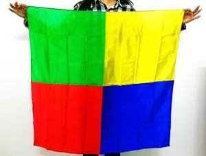 A SARKAR MAGIC WORLD SILKS TO BLENDO MAGIC TRICK / FOUR SILKS TO BLENDO ...