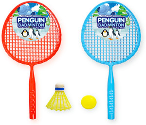 RATNA'S Penguin Badminton Tini Mini Racket Set with 1 Ball & 1 Cock ...
