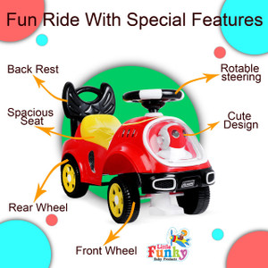 Little Funky Robot Ride On Push Car/ Baby Car with Music, Toy Storage ...