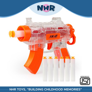 NHR Red Mini AK47 Soft Suction Bullet Toy Gun, Ages 8+ Guns & Darts ...