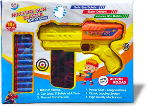 SARASI Machine Gun Blaster, Super Designs, Loading System,Includes 10 ...