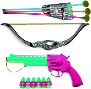 Dynamic Retail Global Gun Toys for Boys With Bullets, Archery Bow ...