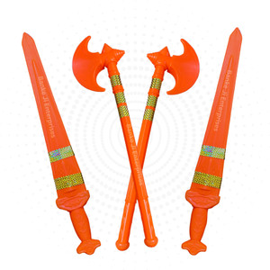 Banke Ji Enterprises 2 Parshuram Farsa, 2 Talwar/Sword 4Pcs Battle Toy ...