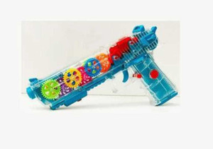 Excellence toys Transparent Gear Gun Toy Multi Music Blaster with ...