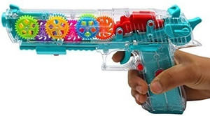 DEEPMAN Stylish Transparent Gear Gun Toy For Kids Guns & Darts ...