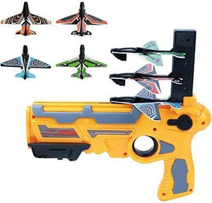 Trade Globe Airplane Launcher Toy Catapult Plane Gun for Kids Outdoor ...