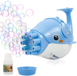TOYTALES 9 Hole Electric Fish Bubbles Gun Toys for Kids (Assorted Color ...