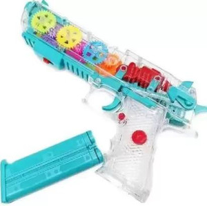 Khanji toyz Musical Transparent Gun with 3D Light and Music Gun Ninja ...