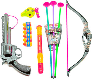 Dynamic Retail Global Gun Toys for Boys With Bullets, Archery Bows and ...