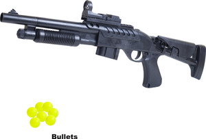 Kiddie Castle Toy Commando Gun With Laser Light and BB Bullets Guns ...