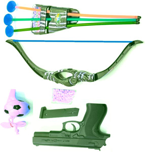 Dynamic Retail Global Gun Toys for Boys With Bullets, Archery Bow ...