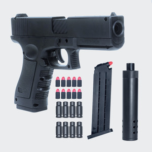 GEX Kids Toy Gun| Soft Bullets Pistol | Pull Back Action Ejecting ...