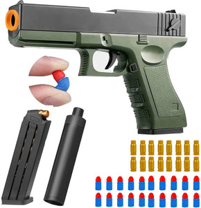 toypapa gun pistol original with pull back action | foam bullets | jump ...