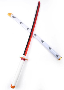 ComicSense Demon Slayer Anime Cosplay LED Wooden Prop Flame Pillar ...