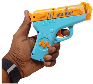 Toyco Police Toy Gun with Lights, Music, Moving Top Loader & Target ...