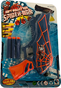 SkyToys Spider Man Gun Toy WITH 3 FOAM bullets Guns & Darts - Spider ...