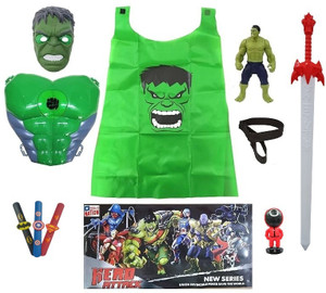 HALO NATION Superhero Costume Set Avengrs Mask , Cape , Chest Armor ...