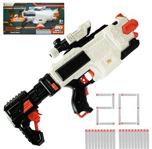 ZOROW Electric Motorized Toy Gun with Targeting Scope, 20 Soft Dart ...