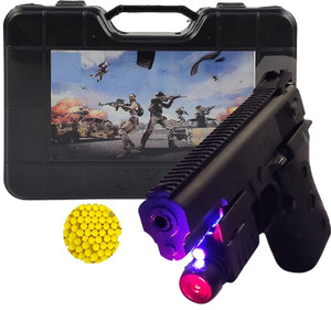 Cambly PUBG Laser Mouser Gun - Pistol with Laser Light & 65 BB Bullets ...
