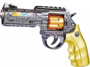 IndusBay Light Sound Image Projection Pistol Toy Gun moving Magazine ...