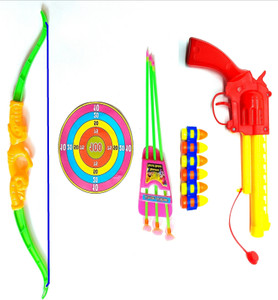 Dynamic Retail Global Gun Toys for Boys With Bullets, Archery Bow ...