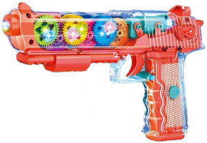 AS TRADERS Concept Musical Transparent Glow Gear Gun with 3D Lights and ...
