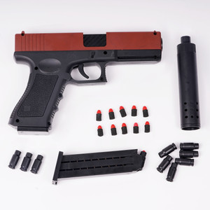 GEX Soft Bullet Gun| Pull Back Action With Jump Ejecting Magazine Guns ...