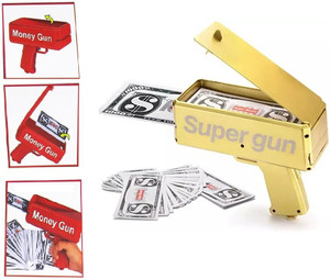 Flipfit Cash Gun Money Gun Super Gun Spray Gun Dollar Gun Toy Shooter ...
