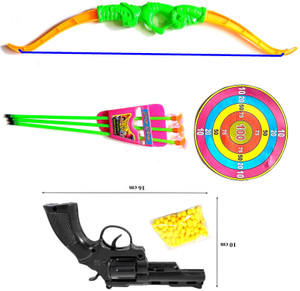 Dynamic Retail Global Gun Toys for Boys With Bullets, Archery Bow ...