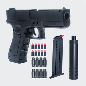 GEX Kids Toy Gun| Soft Bullets Pistol | Pull Back Action Ejecting ...