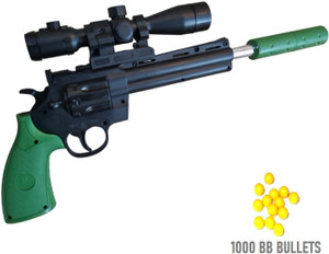 HALO NATION Airsoft BB Bullet Gun toy BB Pistol With Silencer With 1000 ...