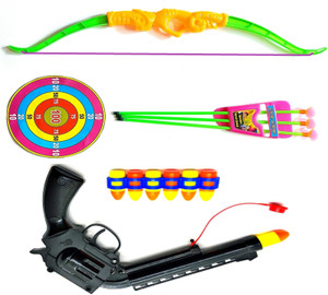 Dynamic Retail Global Gun Toys for Boys With Bullets, Archery Bow ...