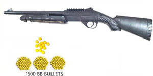 IndusBay 60 CM Long M4 Sniper Shotgun Toy with 1500 BB Plastic Bullets ...