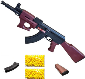 IndusBay AK56 BB Bullet Gun 29 Inches AK47 Sniper Airsoft Toy Gun with ...