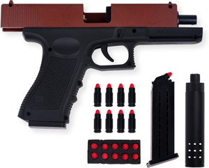 GEX Kids Toy Gun| Soft Bullets Pistol | Pull Back Action Ejecting ...