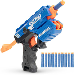 KOBBET Blaze Storm Hot Fire Bullet Gun Toy With 10-Foam Bullets,Fun ...