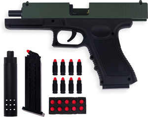 GEX THERMALSHOT SOFT BULLET PISTOL TOYGUN, JUMP EJECTING MAGAZINE-1008 ...