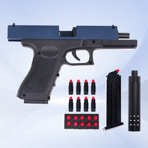 GEX Kids Toy Gun| Soft Bullets Pistol | Pull Back Action Ejecting ...