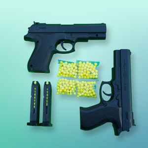 WHEELSQUARE Pistol BB bullet gun pack of 2 with 200 gun Guns & Darts ...