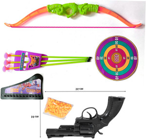 Dynamic Retail Global Gun Toys for Boys With Bullets, Archery Bow ...