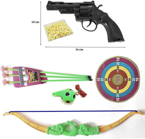 Dynamic Retail Global Gun Toys for Boys With Bullets, Archery Bow ...