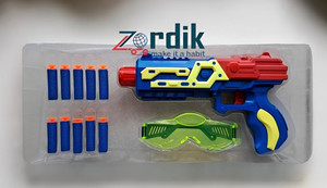 Zordik High Speed Soft Suction Bullet Dart Guns for Kids with 10 ...