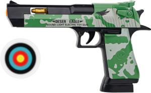 Toyporium Army Style Light and Sound Projection Desert Eagle Pistol Toy ...