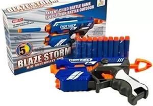 KIDDIKIDS Hot Fire Blaze Storm Foam Blaster Toy Gun and 10 Extra ...