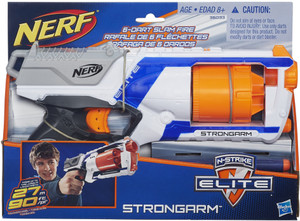 Nerf Elite Strongarm Toy Blaster with Rotating Barrel,Slam Fire, Incl ...