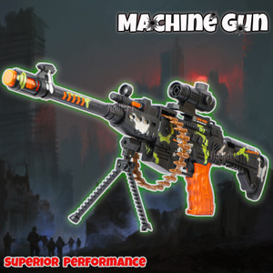 FIDDLERZ Musical Army Style Toy Gun for Kids with Music, Lights and ...