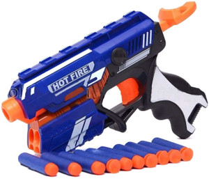 TOYACHI Blaze Storm Hot Fire Gun Toy With 10 Safe Soft Foam Bullets For ...