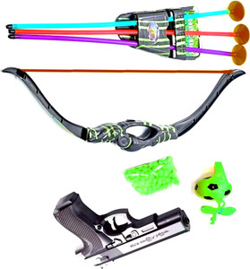 Dynamic Retail Global Gun Toys for Boys With Bullets, Archery Bow ...